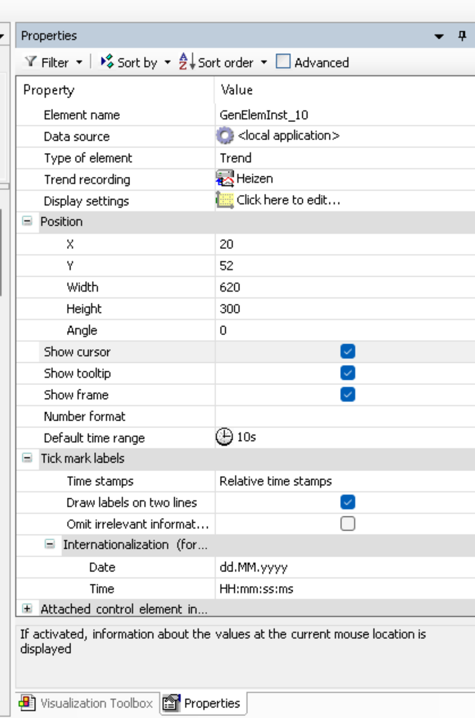 CODESYS Forge - CODESYS Forge / Talk / Visualization 🇬🇧: Trend default time range